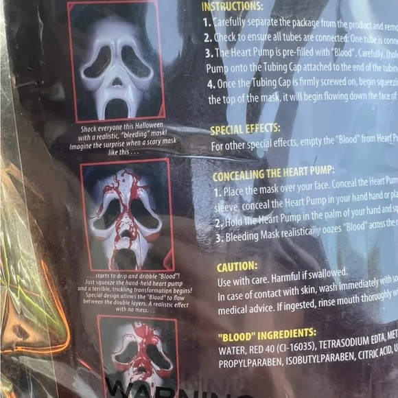 Fun World | Accessories | Bleeding Ghostface Robe Halloween Costume ...